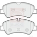 Apec Black Brake Pad Set (PAD1931B) Fits: Ford Rear