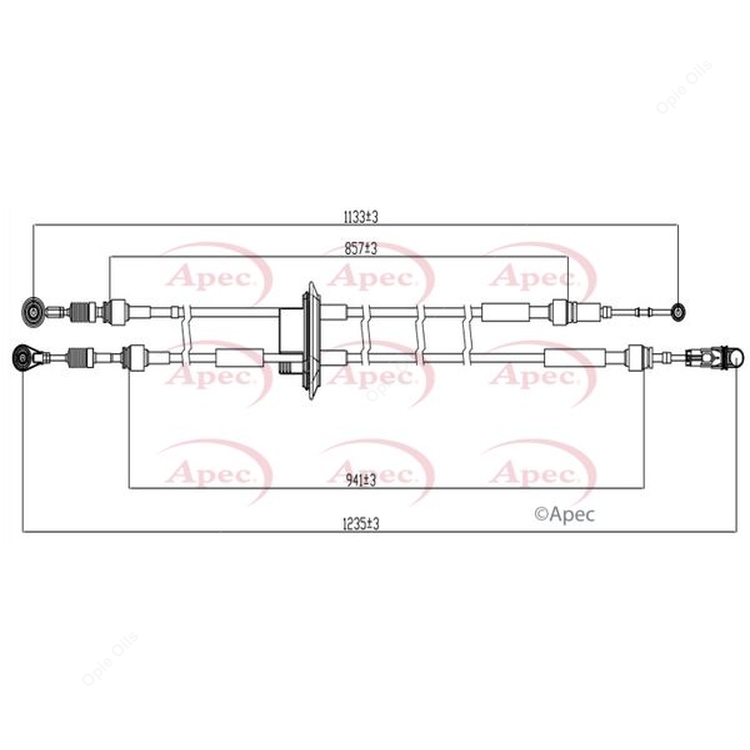 Apec Gear Control Cable (CAB7028)