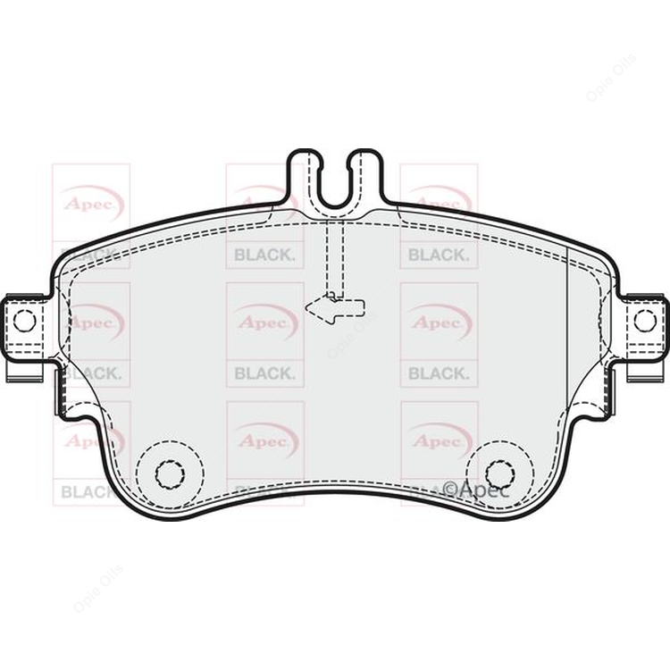 Apec Black Brake Pads (PAD1882B)