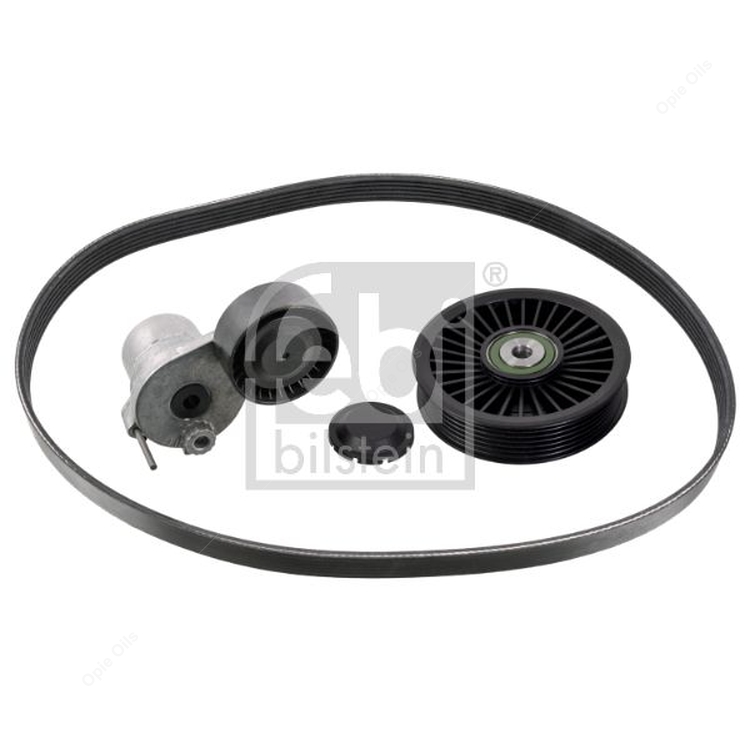 Febi Auxiliary Belt Kit With Belt Tensioner and Idler Pulley (177981 ...