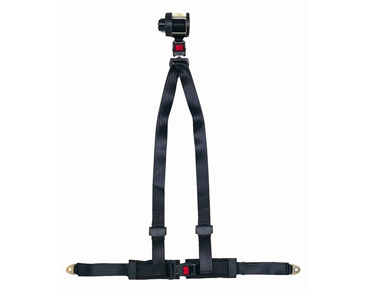 3 Point Retracting Harness - Black - 2 Inch Straps - SECURON 700/BLACK