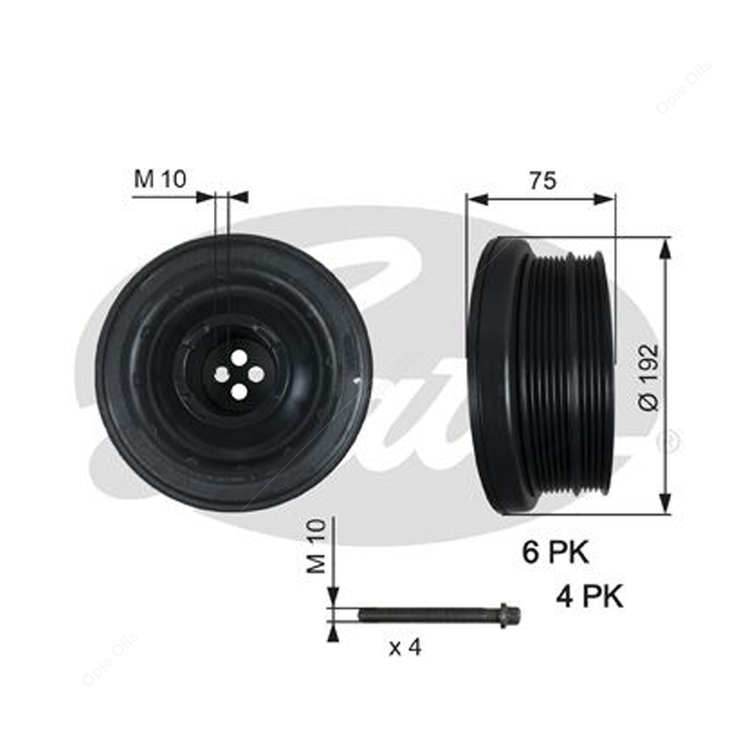 Gates Torsional Vibration Damper Kit (TVD1050A)