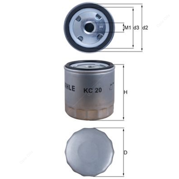 Mahle Fuel Filter KC20