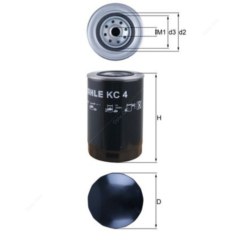 Mahle Fuel Filter KC4 (Fiat)