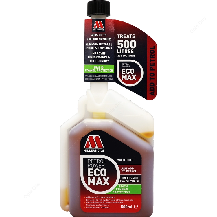 Millers Oils Petrol Power ECOMAX Fuel Treatment Multishot