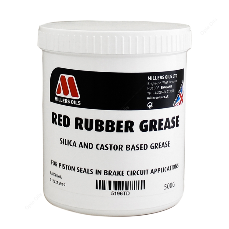 Millers Oils Red Rubber Grease