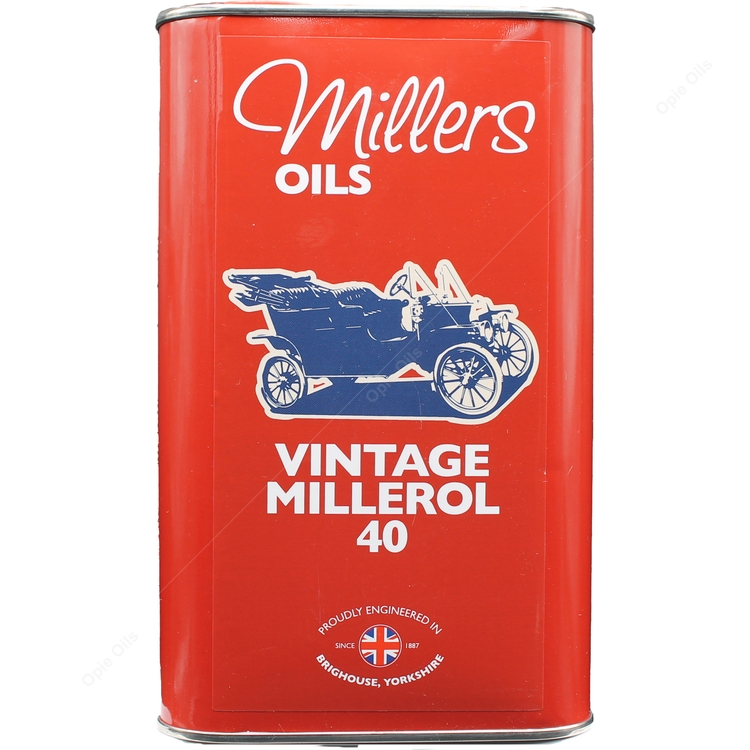 Millers Oils Vintage Millerol 40 Monograde Mineral Engine Oil