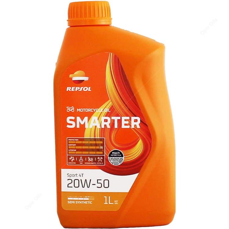 REPSOL SMARTER SPORT 4T 20W-50 Semi Synthetic Motorcycle Engine Oil