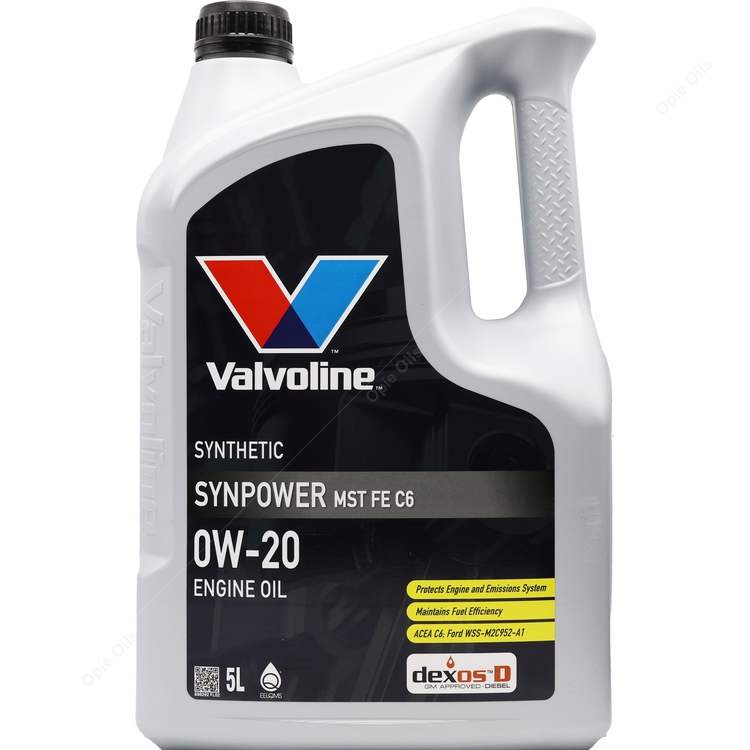 Valvoline SynPower MST FE C6 0W-20 Fully Synthetic Engine Oil